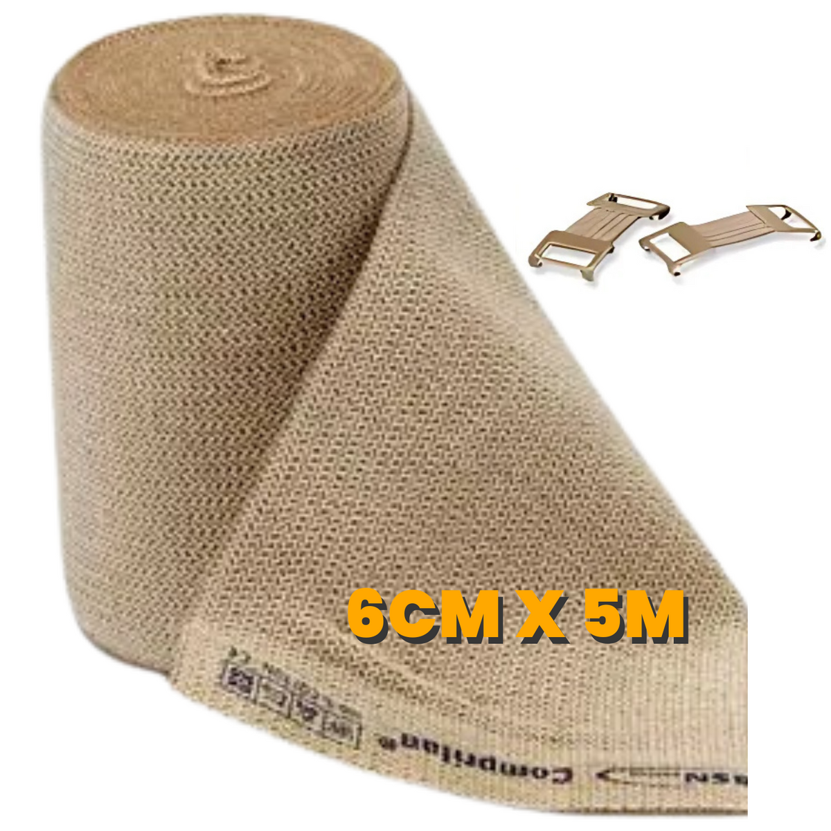 Benda di Compressione in Tessuto Elastico | 6 cm x 5 m